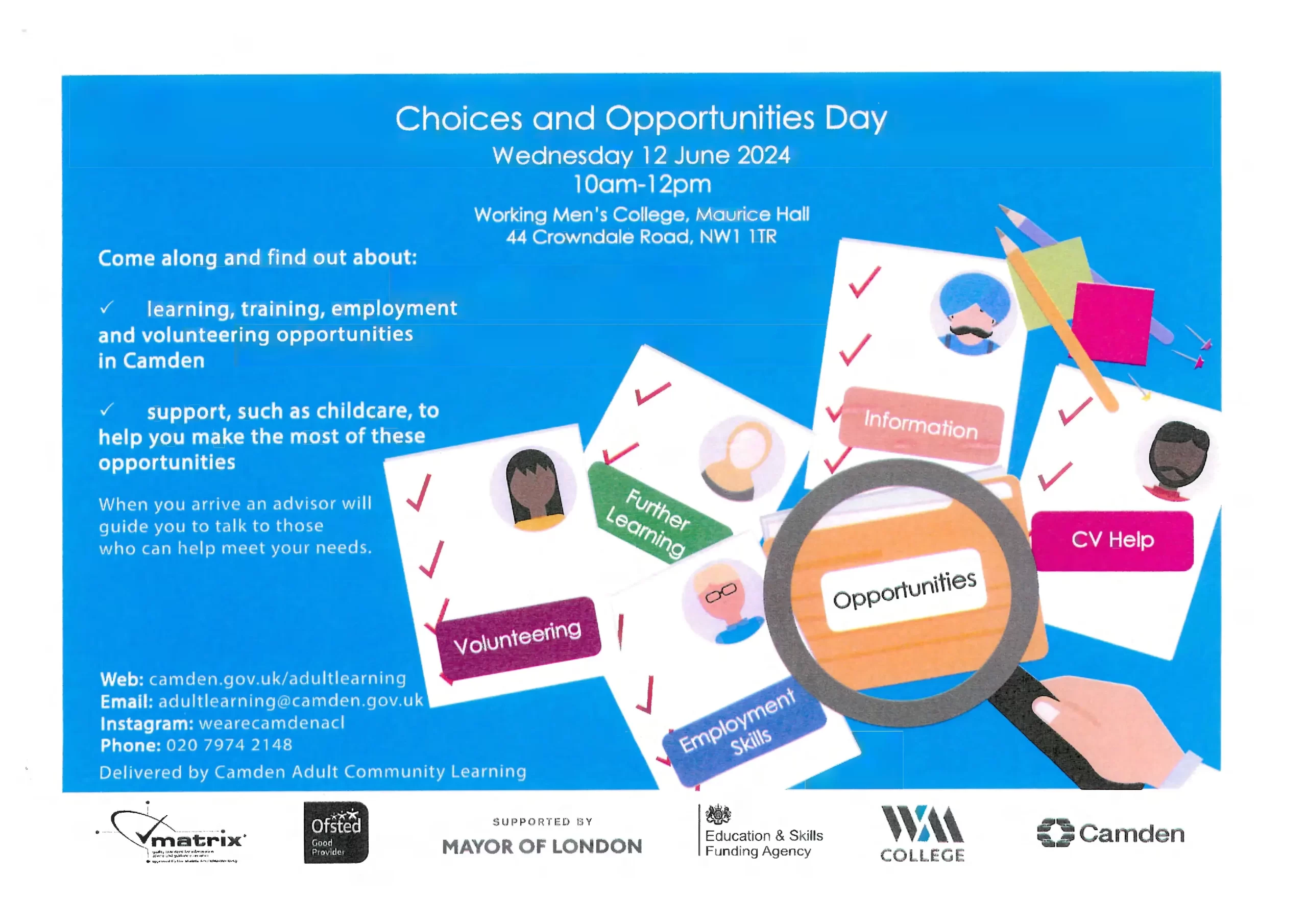 Choices and Opportunities Day _ WM College, Wednesday 12th June 2024 ...